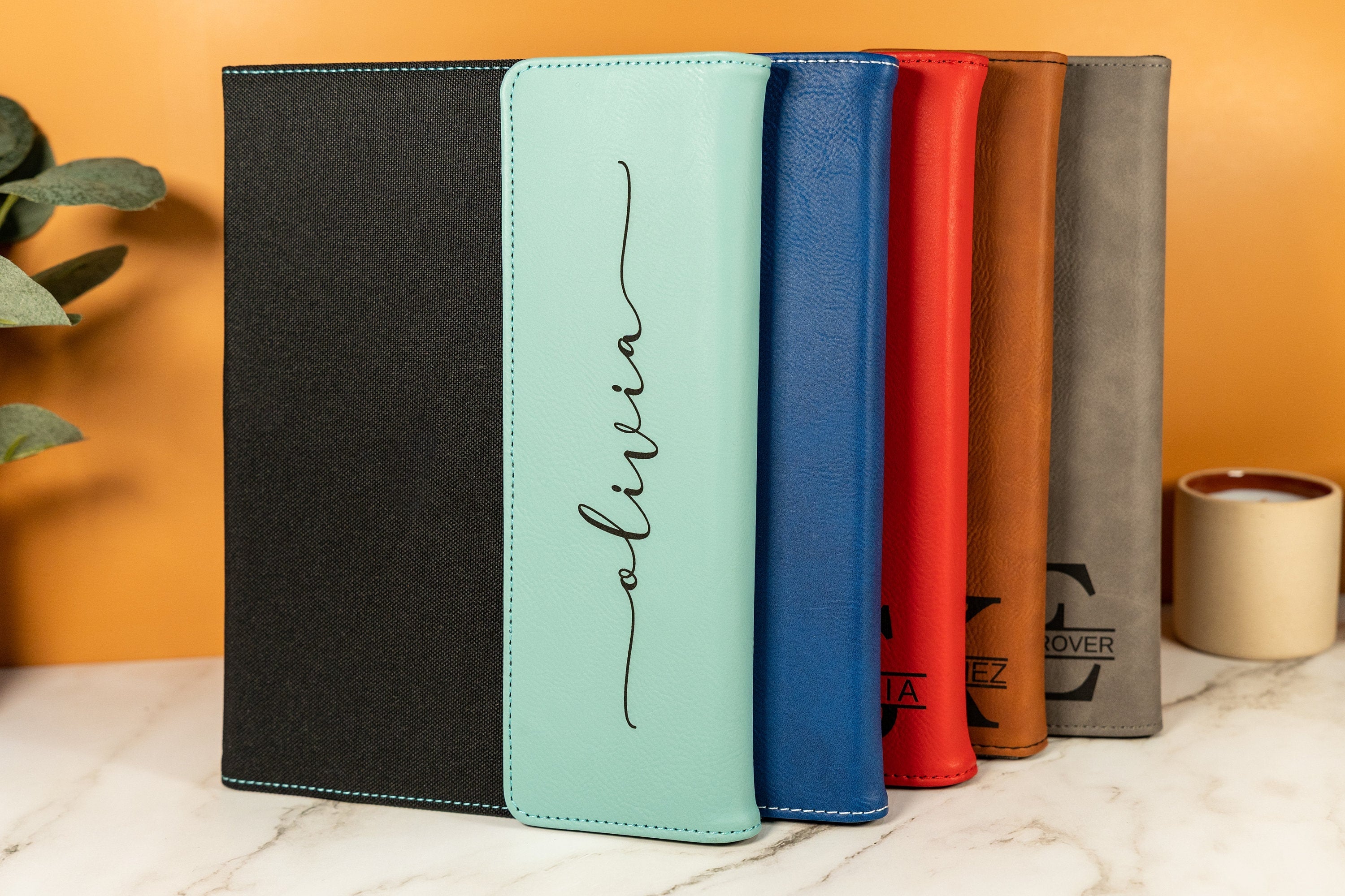 Personalized Portfolio with Refillable Notepad Custom Engraved Portfol